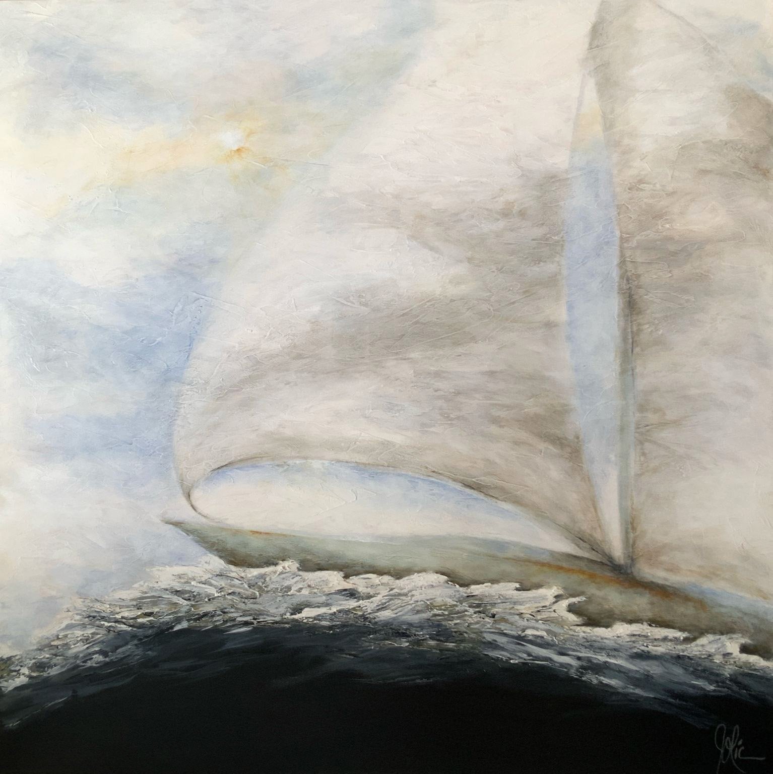 Sail - Magical moment under the sun de Jolic – Galerie d'Art Beauchamp