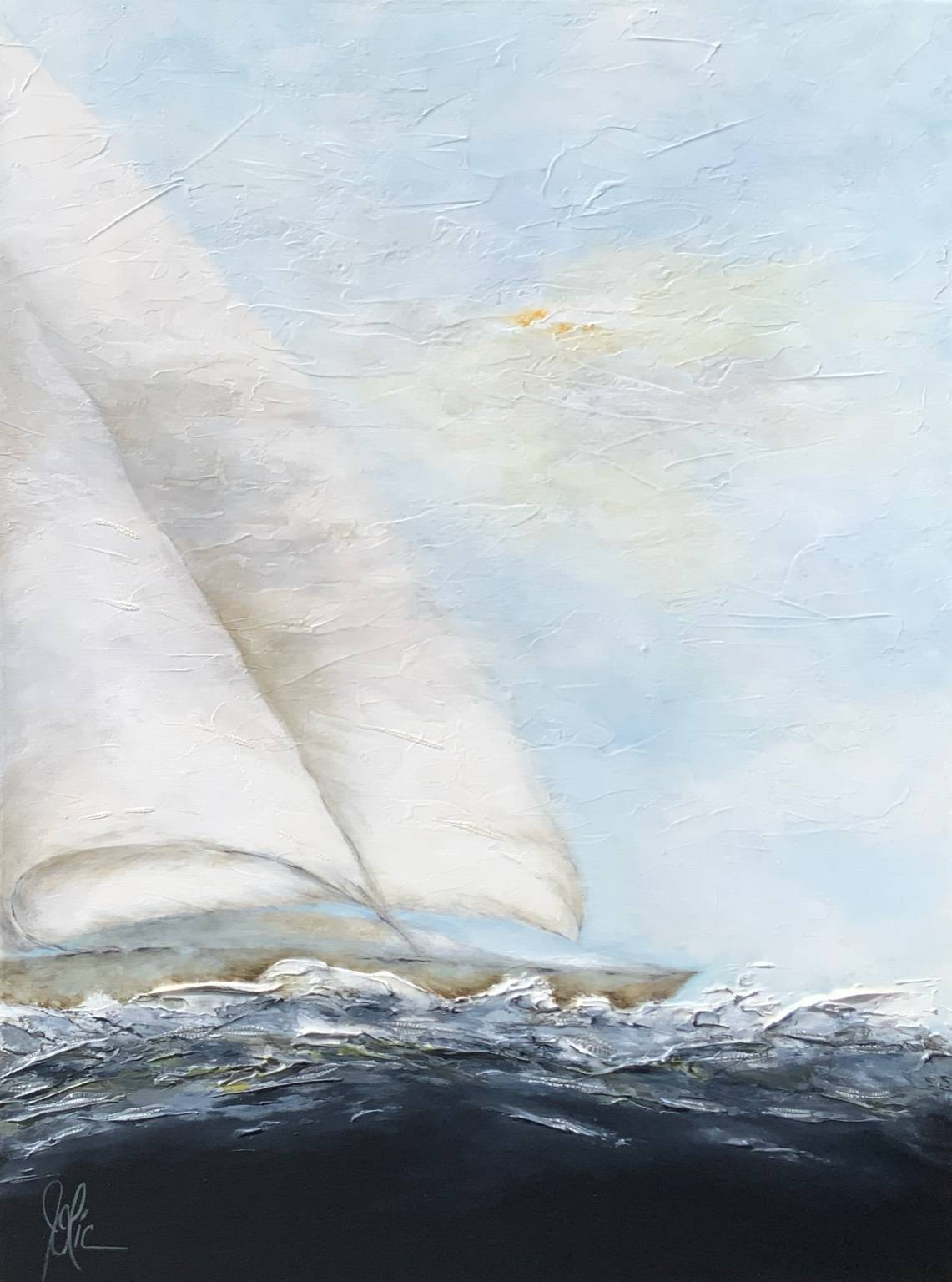Sail - Sailing back to port de Jolic – Galerie d'Art Beauchamp